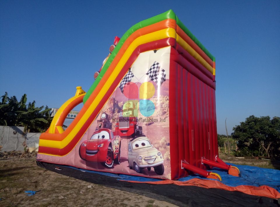 Inflatable Race Car Slide from China manufacturer - Rainbow Inflatables ltd
