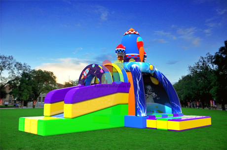 Inflatable Rocket Bouncer with Slide from China manufacturer - Rainbow ...