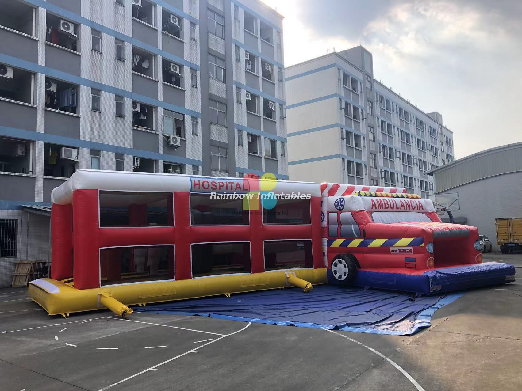 Inflatable Ambulance Hospital combo from China manufacturer - Rainbow ...