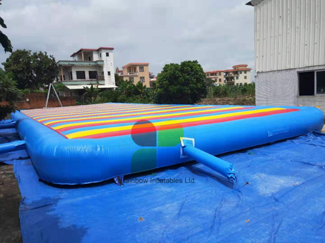 Rainbow Colorful inflatable jumping pad Bounce Pillow from China ...