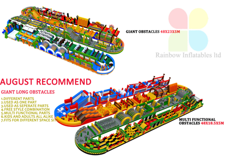 Adult inflatable obstacle course races insane inflatable 5k - Rainbow ...