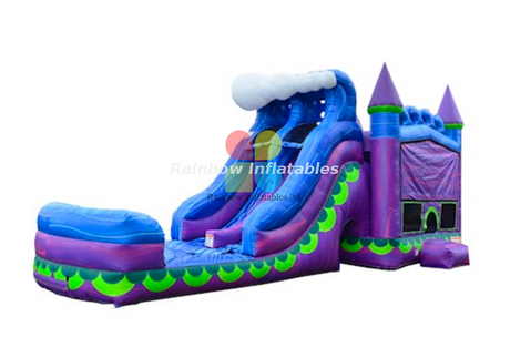 Inflatable Ocean Wave Water Slide Jumper-Rainbow Inflatables from China ...